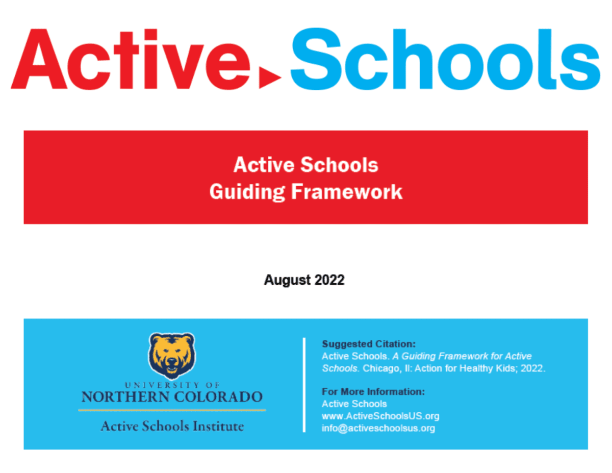 Active Schools Guiding Framework | Active Schools
