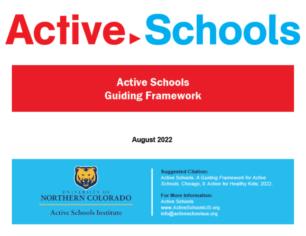 Active Schools Guiding Framework | Active Schools